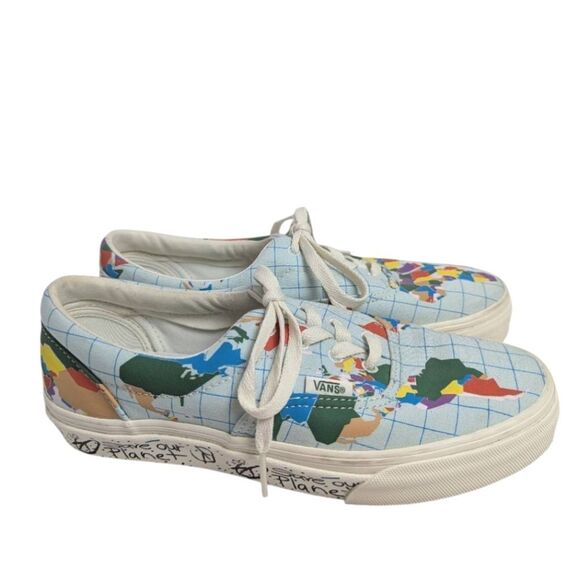 Vans | Shoes | Vans Save Our Planet World Map Sneakers Multicolor ...